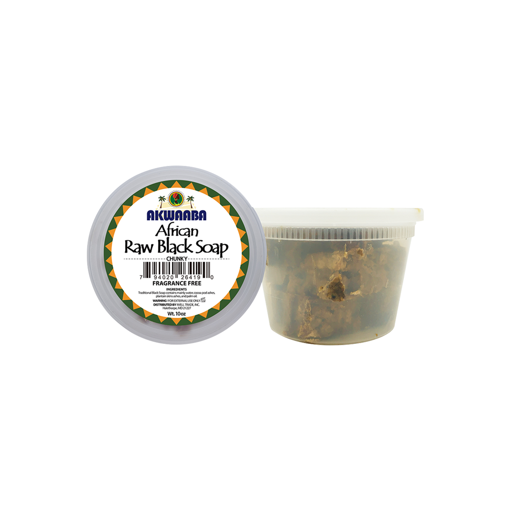 African Raw Black Soap Chunk – IWELL US