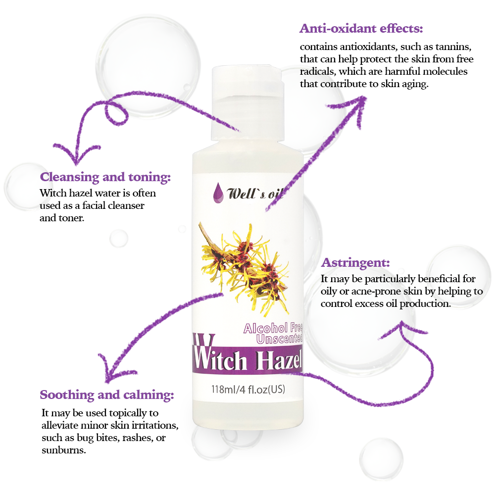 100% Pure Natural Carrier Oil Witch Hazel – IWELL US